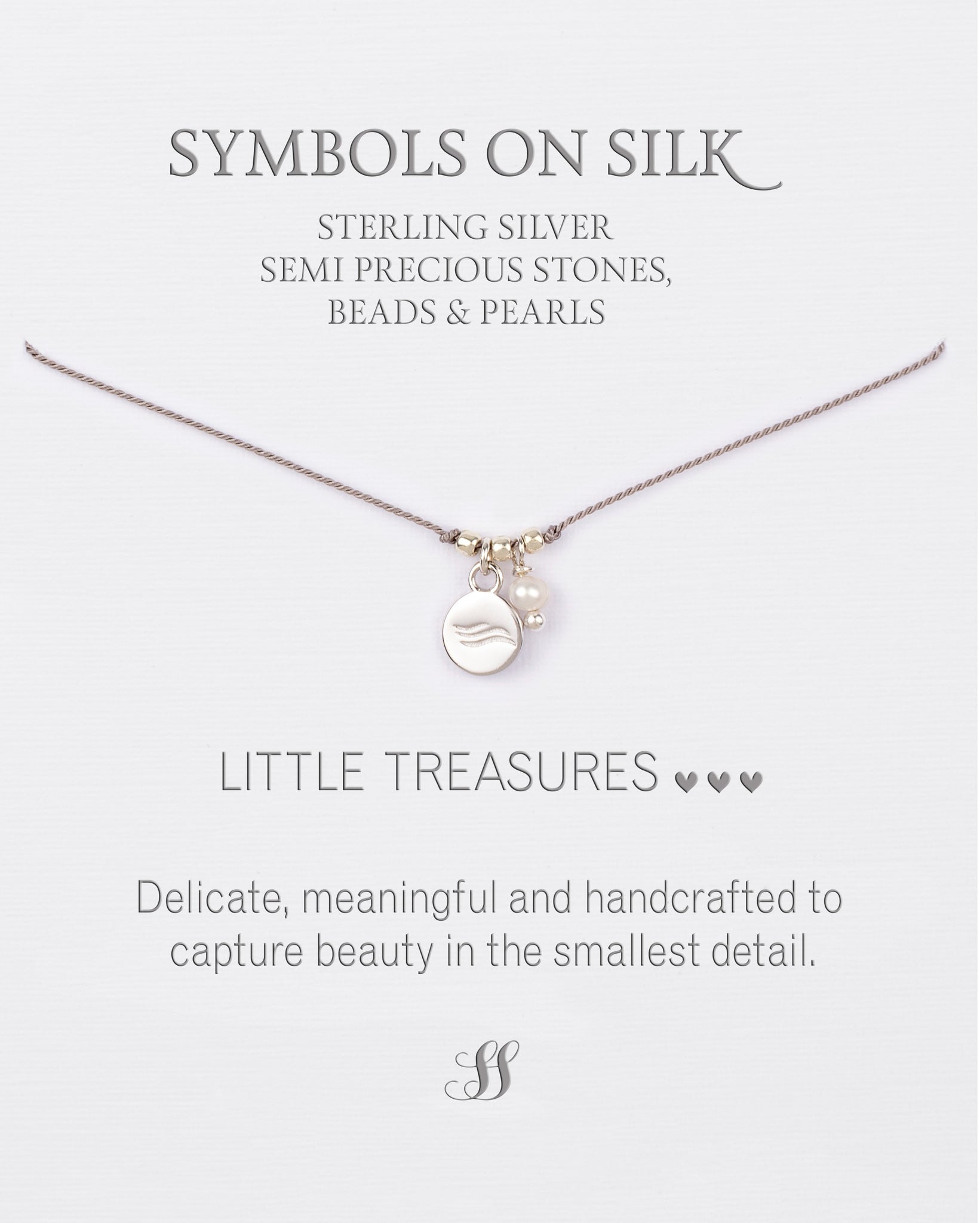 Little Treasures Wave and pearl – symbolsonsilk